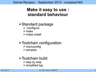 Kernel Recipes 2013 - Crosstool-NG, a cross-toolchain generator | PDF