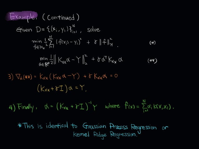 Kernel, RKHS, and Gaussian Processes | PPT
