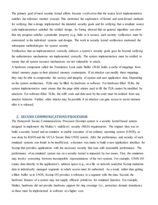 Kernel security of Systems | DOCX