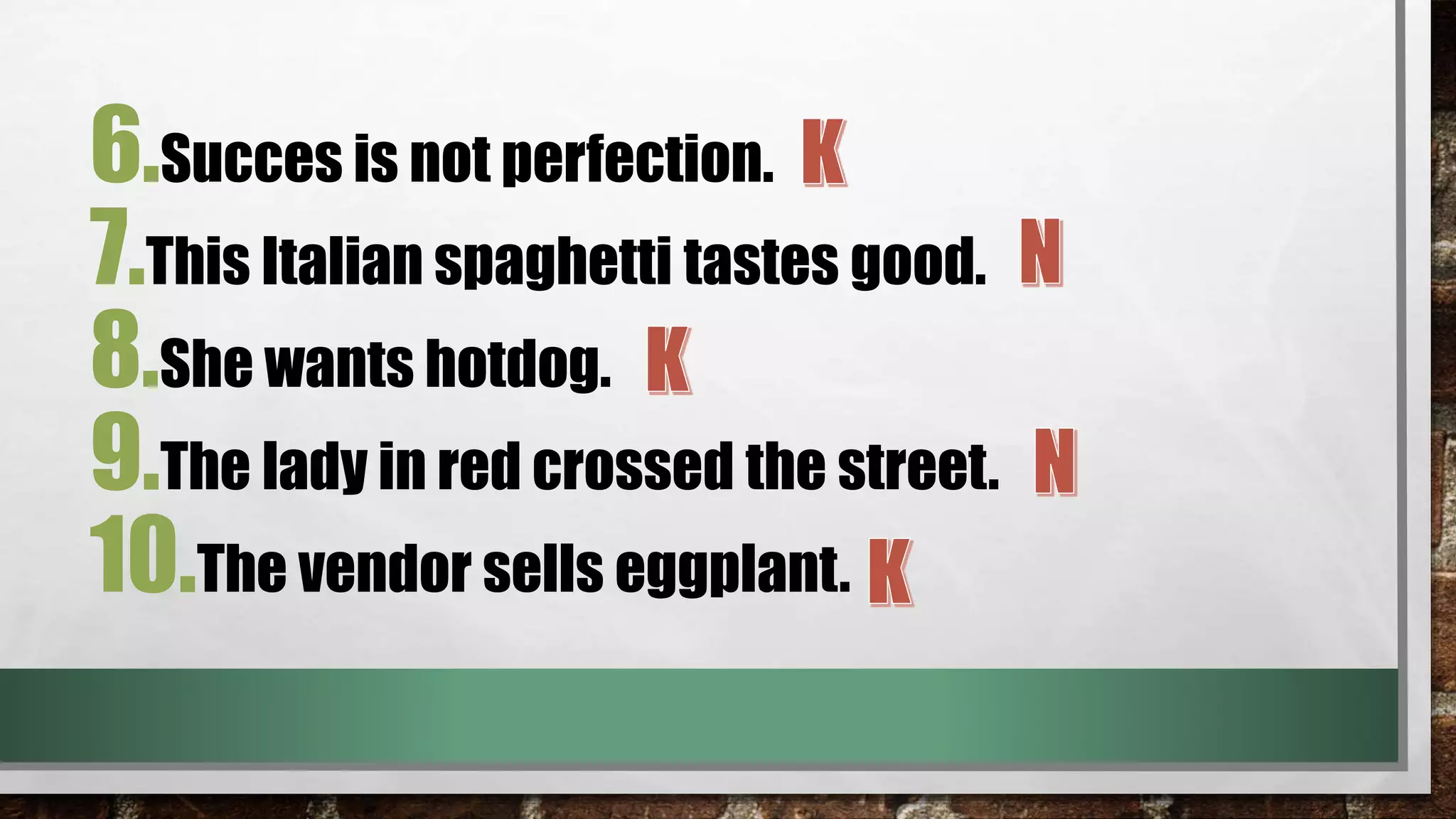 Kernel sentence | PPTX