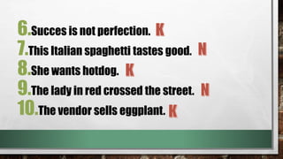 Kernel sentence | PPTX