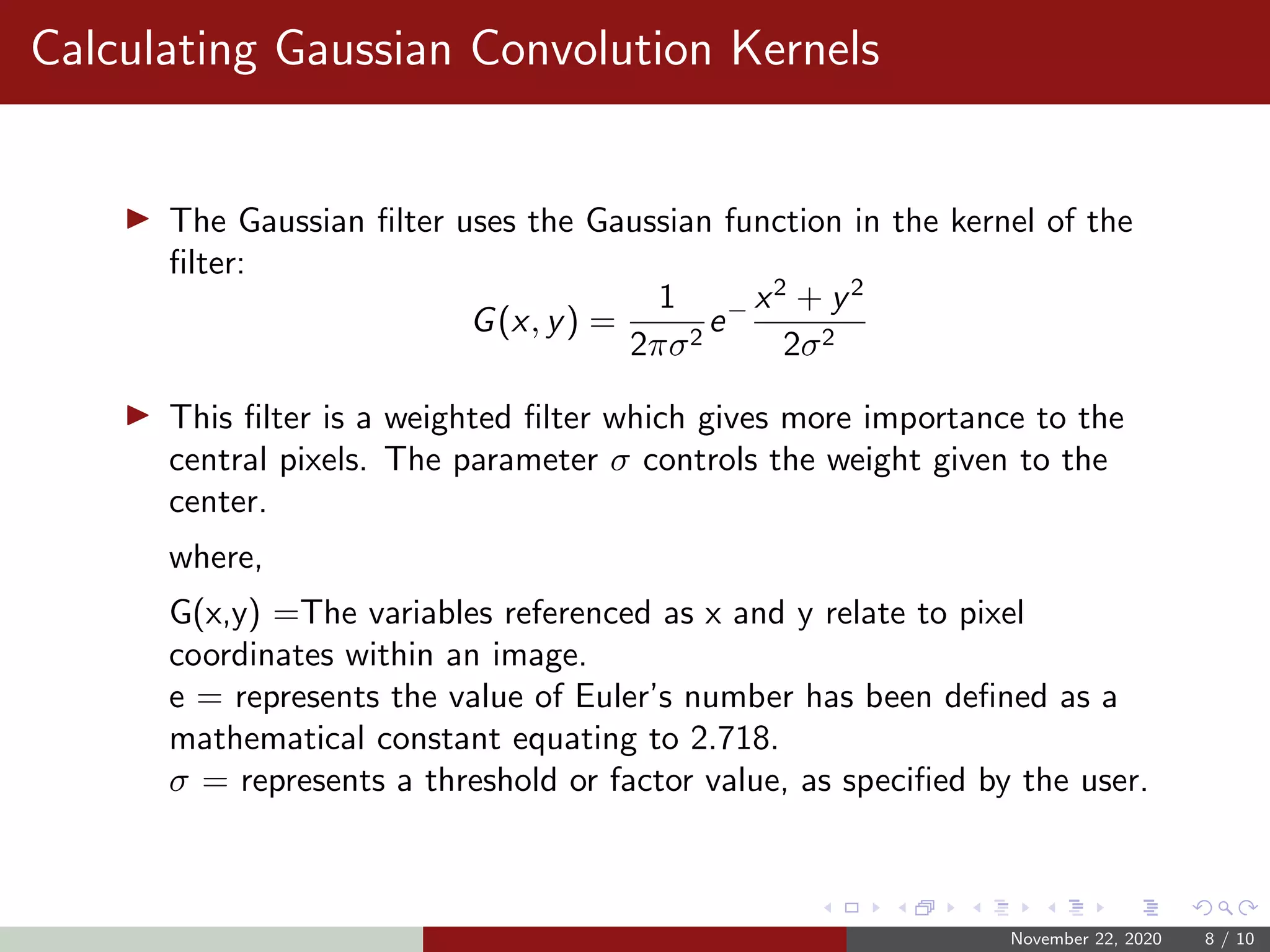 Kernels In Convolution Ppt 7879