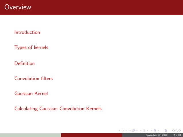 Kernels in convolution | PPT