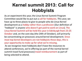 Kernel summit2013 | PDF