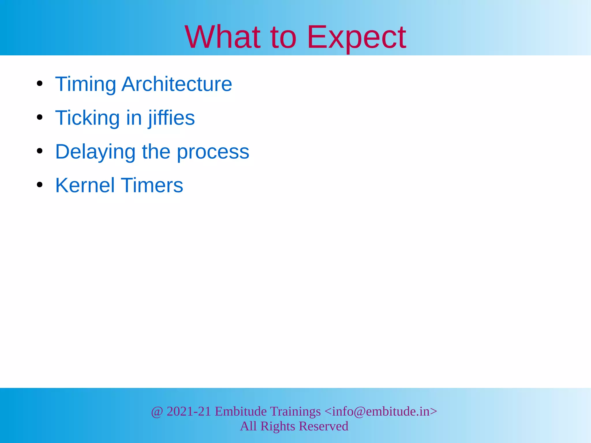 Kernel Timing Management | PPT