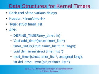 Kernel Timing Management | PPT