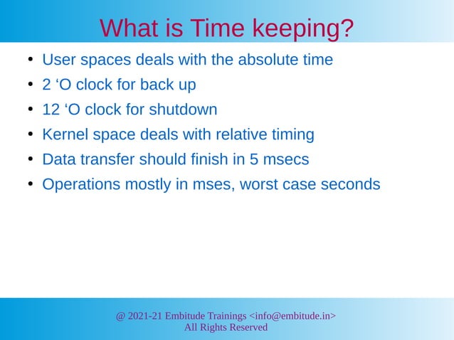 Kernel Timing Management | PPT