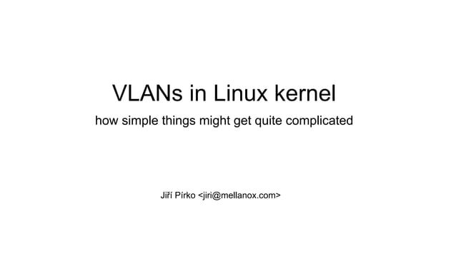 VLANs in the Linux Kernel | PDF