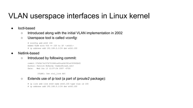 VLANs in the Linux Kernel | PDF