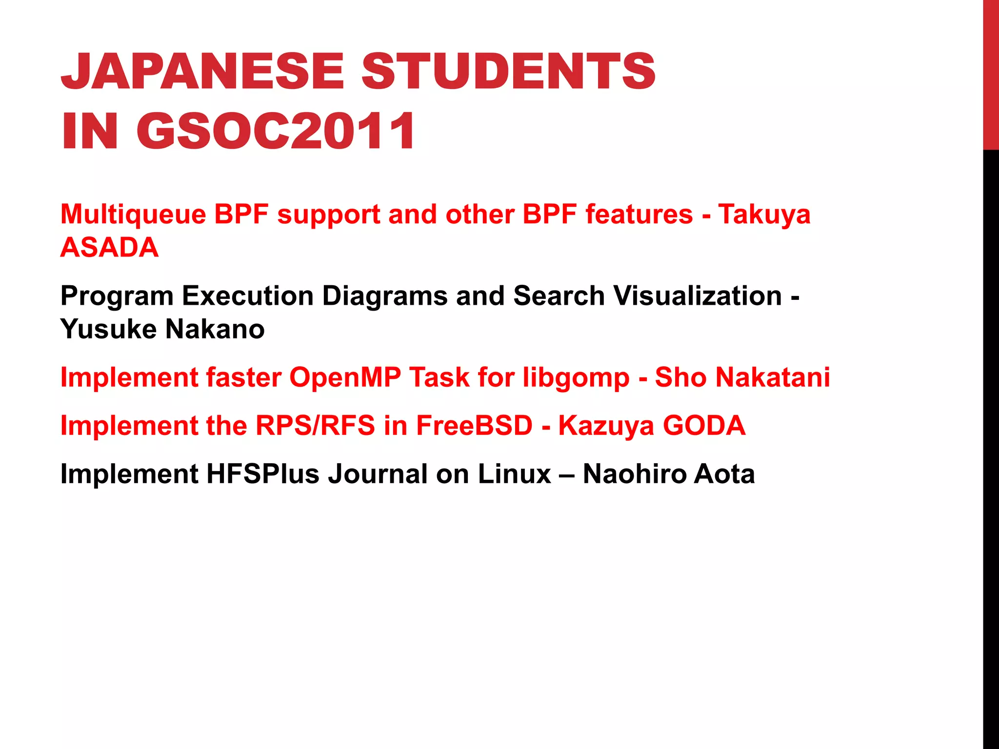 Multiqueue BPF support and other BPF feature | PPT