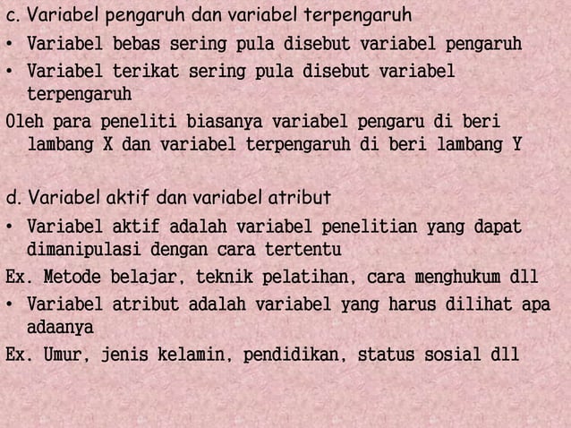 KerAngka konsep, variabel dan hipotesis | PPT