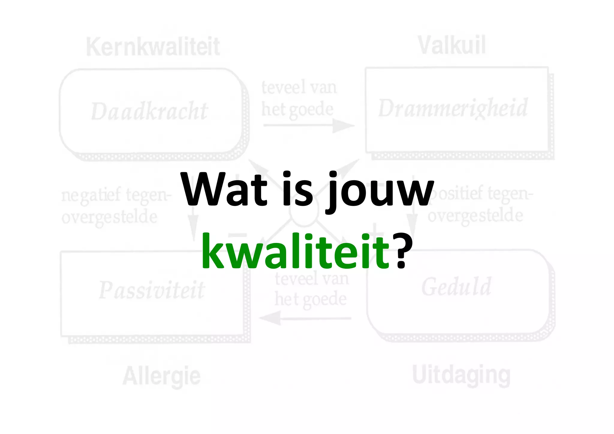 Kernkwadrant van Ofman: Inleiding in het vinden van je kwaliteit ...