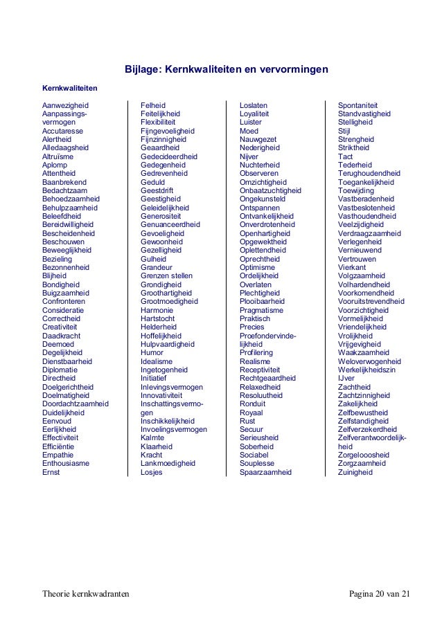 Kernkwaliteiten