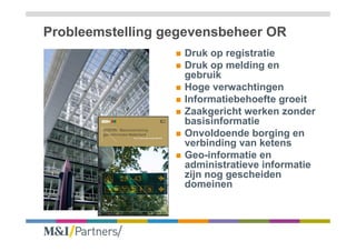 De verbinding tussen administratief en geo, hoe doe je dat nu? | PPT