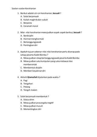 Kerohanian dan moral ( asas) | DOCX