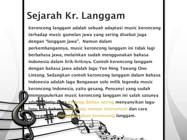 Keroncong langgam | PPT