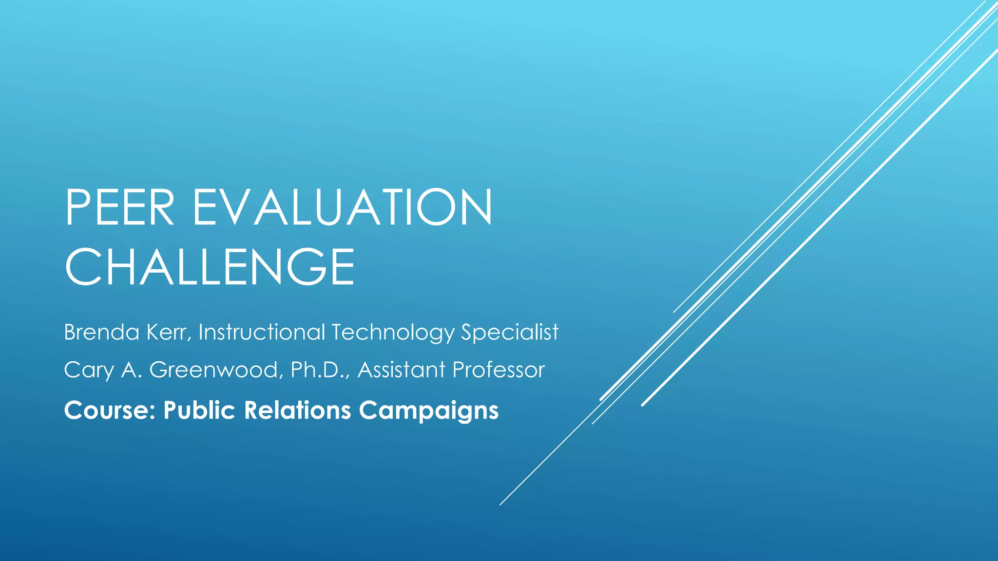 Peer Evaluation Strategy for Improving Group Participation at ...