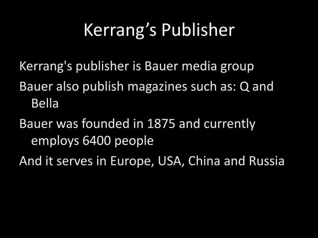 Kerrang | PPTX