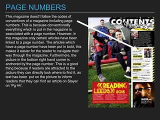 KERRANG! - Contents Page | PPTX