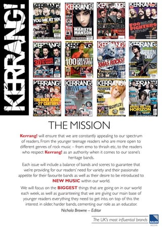 Kerrang! media pack-2011 | PDF