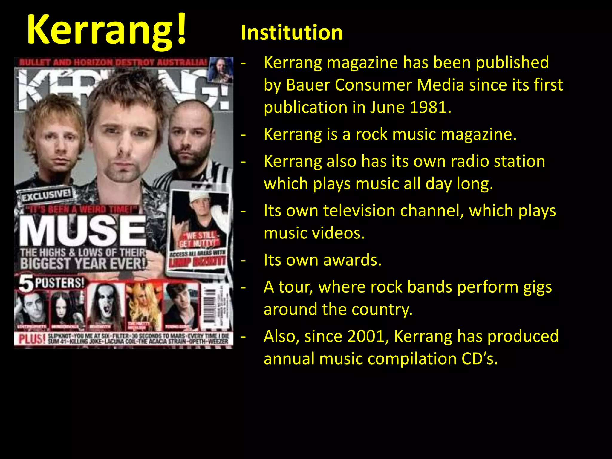 Kerrang analysis | PPTX