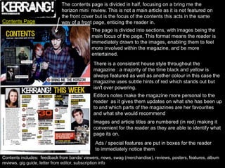 Kerrang analysis | PPTX