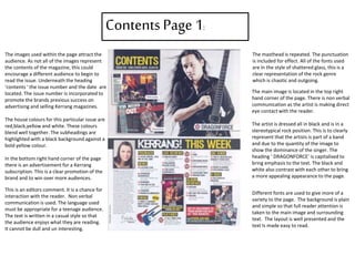 Kerrang magazine analysis powerpoint final | PPT