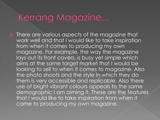 Kerrang magazine case study | PPTX