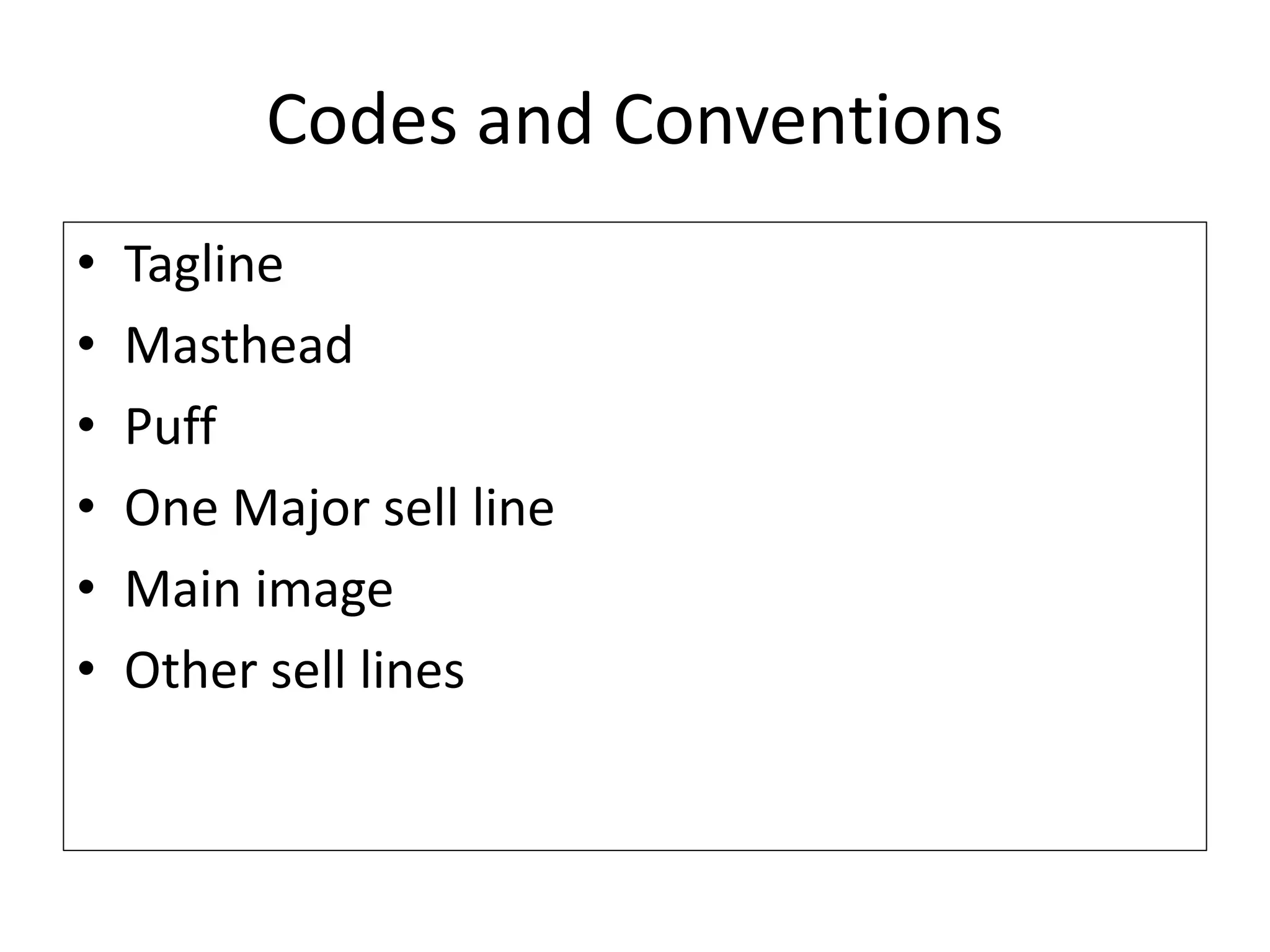 Kerrang magazine codes and conventions | PPTX