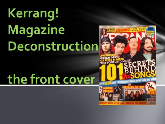 Kerrang! magazine deconstruction | PPTX