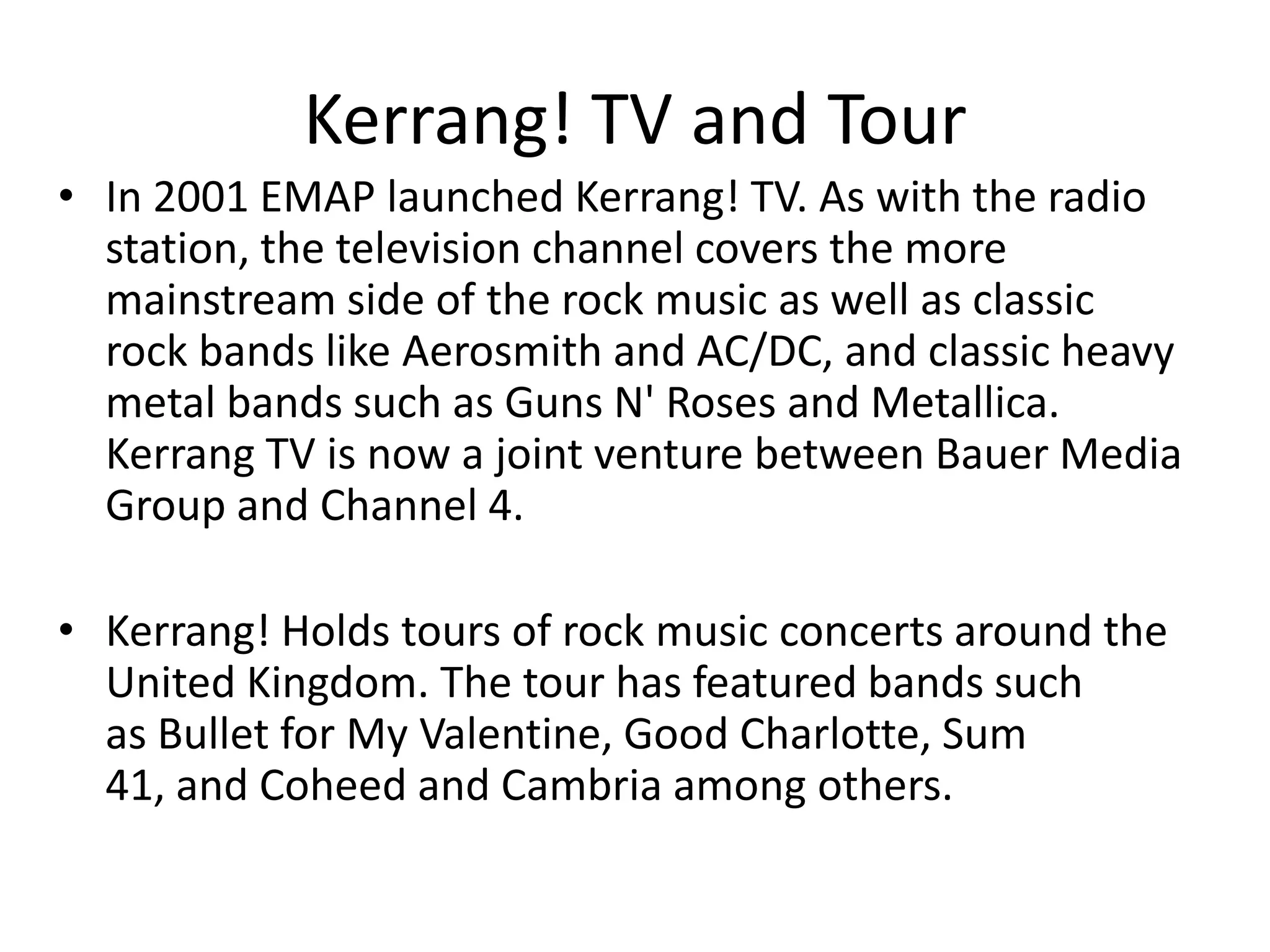 Kerrang! magazine ppt | PPTX