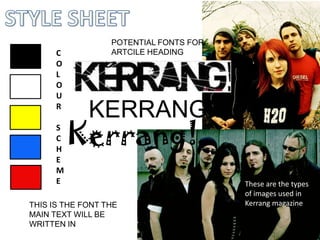 Kerrang style sheet | PPTX