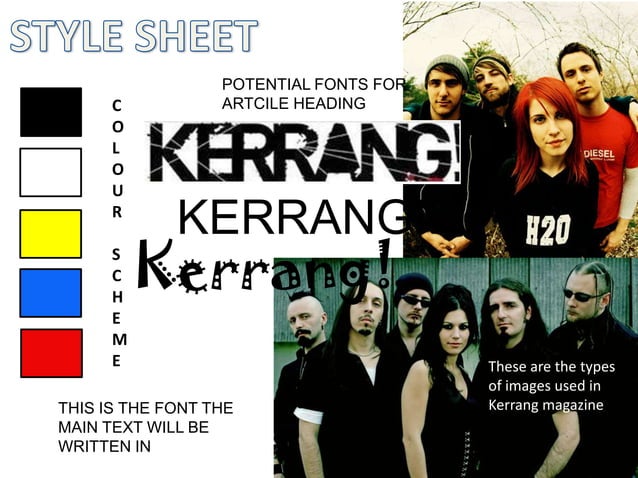 Kerrang style sheet | PPTX