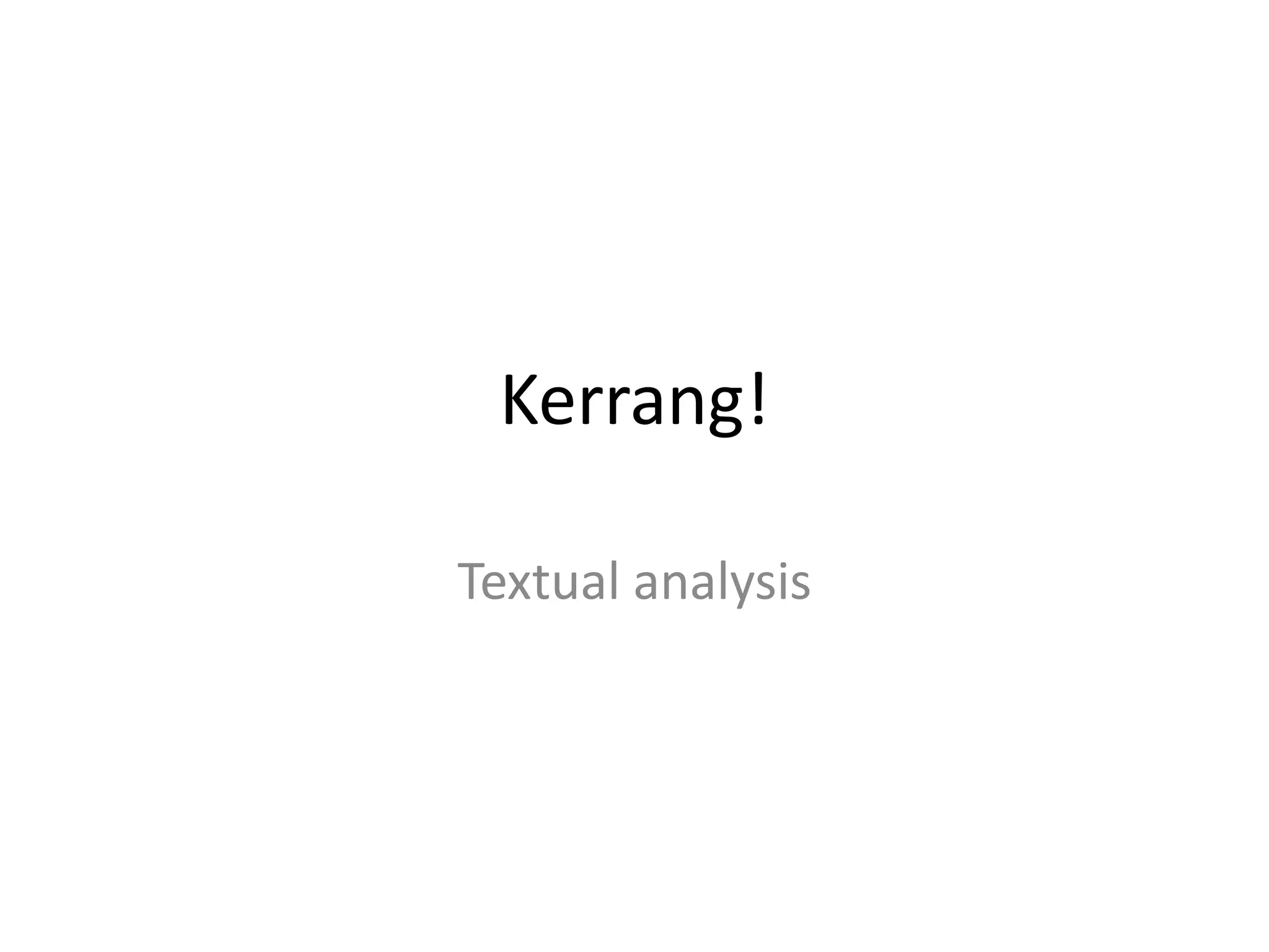 Kerrang! textual analysis. | PPT