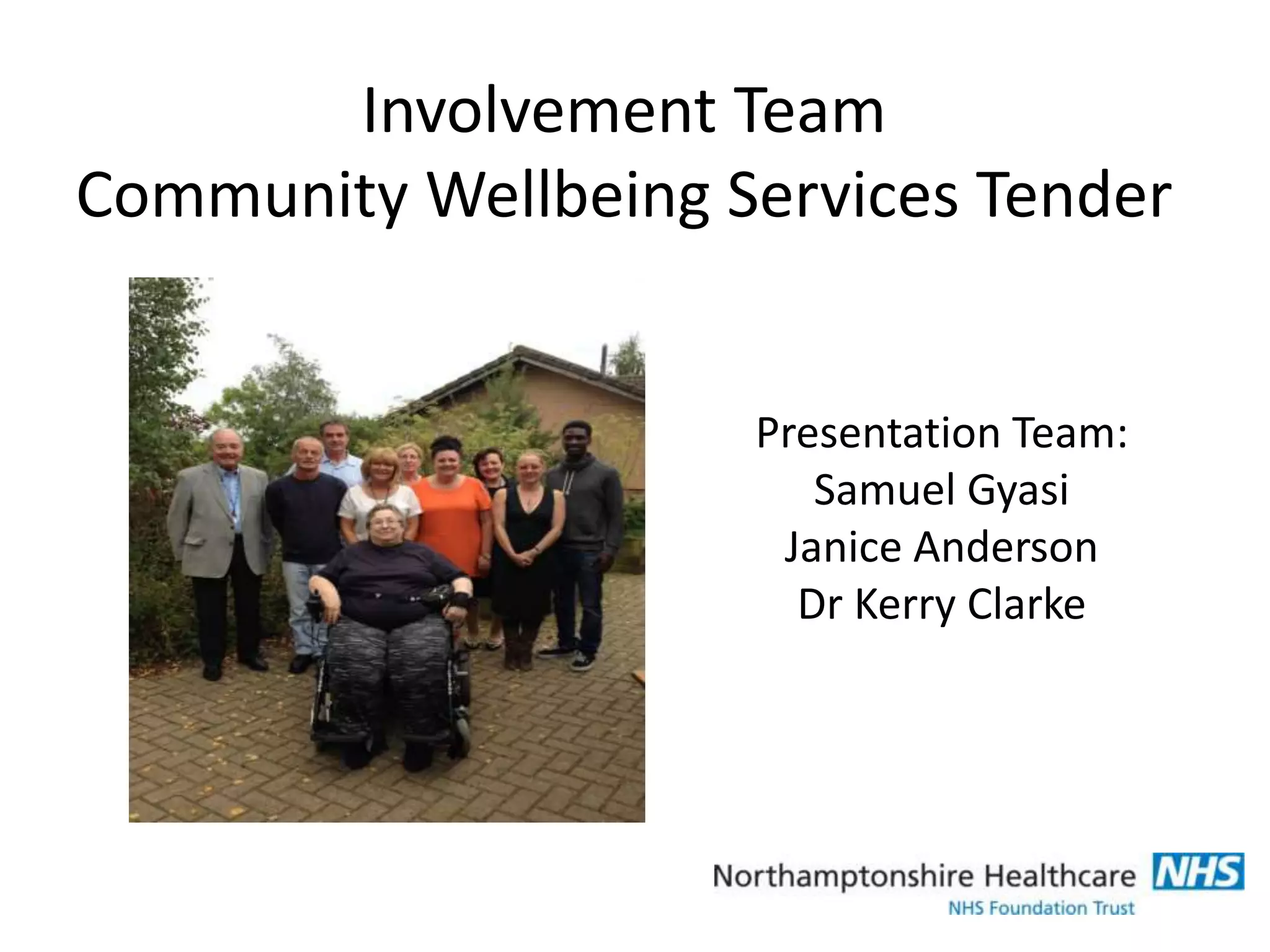 NHS Quality conference - Kerry Clarke and Samuel Gyasi | PPT