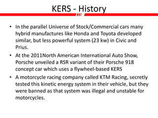KInetic Energy Recovery System (KERS) | PPTX