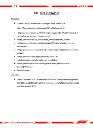 KERS ( Kinetic Energy Recovery system) | PDF