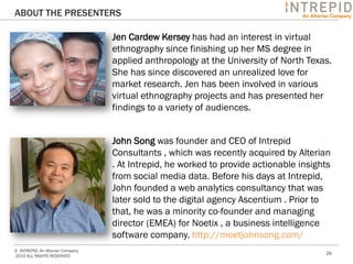 Virtual Ethnography: Bridging the Gap between Market Research and ...