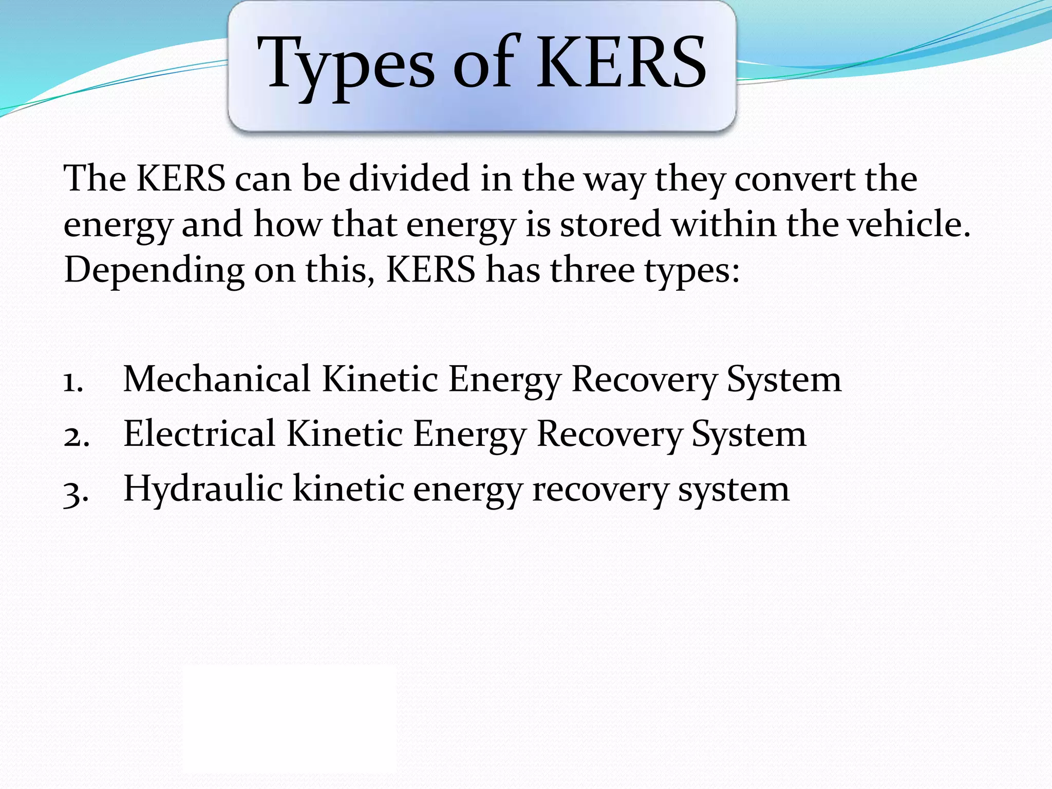 Kinetic energy recovery system ppt | PPTX