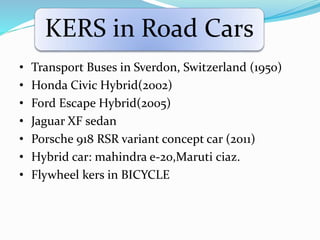 Kinetic energy recovery system ppt | PPTX