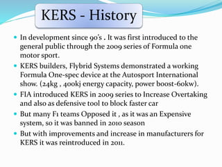 Kinetic energy recovery system ppt | PPTX