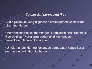 Kertas kerja-audit | PPT