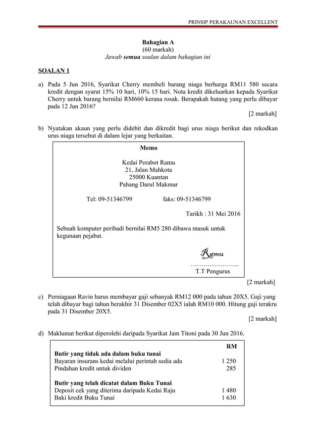 Prinsip Perakaunan | PDF