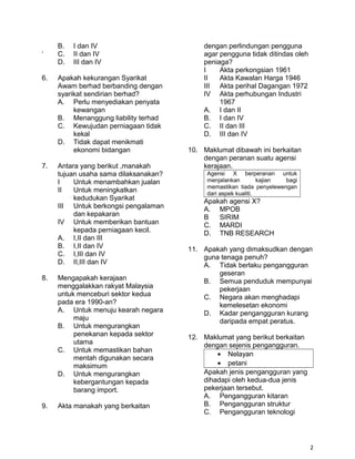 Kertas 1 percubaan spm 1 1 | PDF