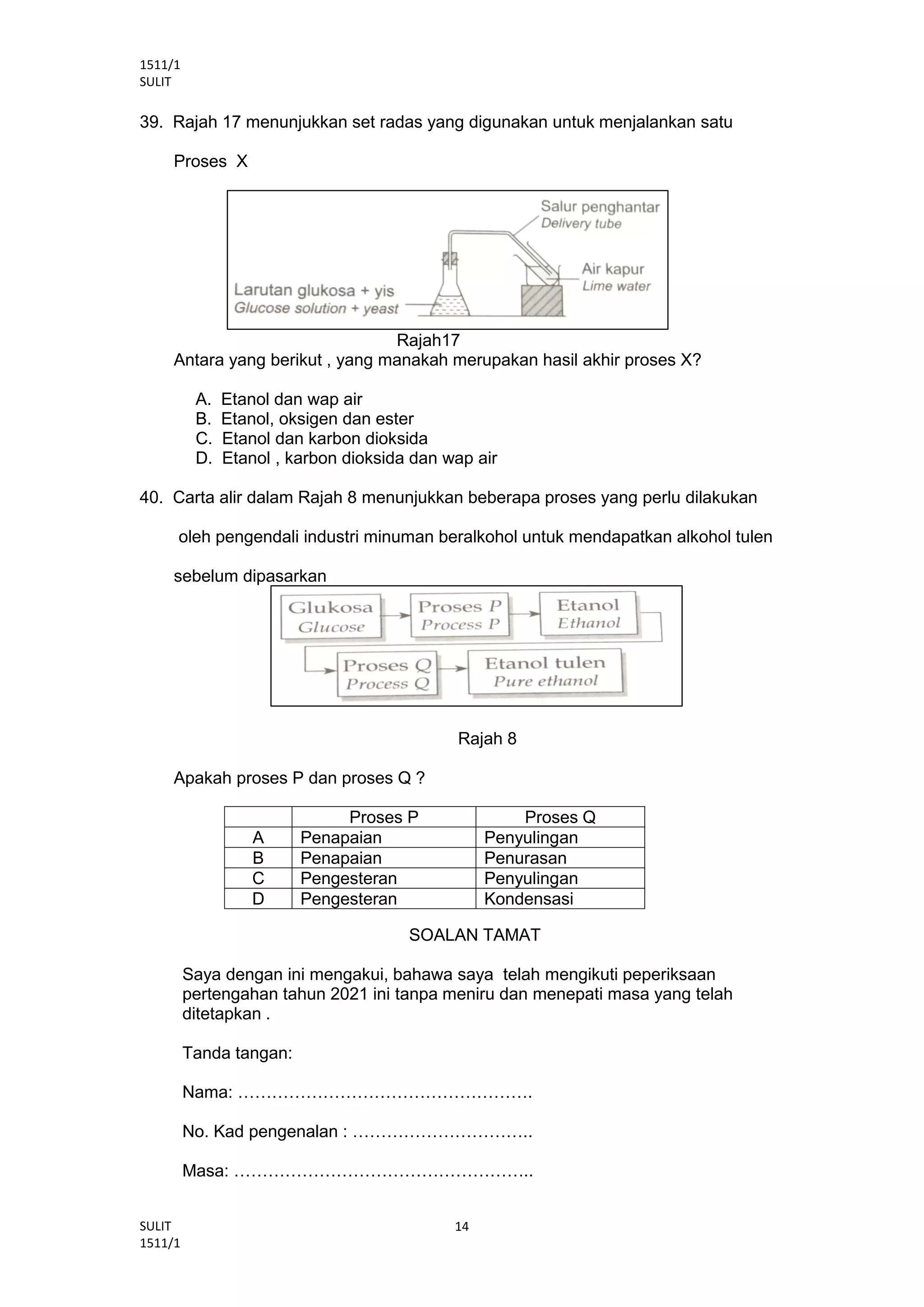 Kertas 1 sains ppt spm 2021 | PDF