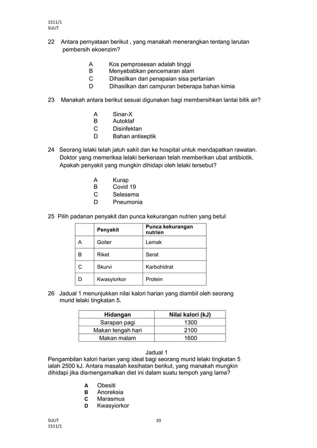 Kertas 1 sains ppt spm 2021 | PDF