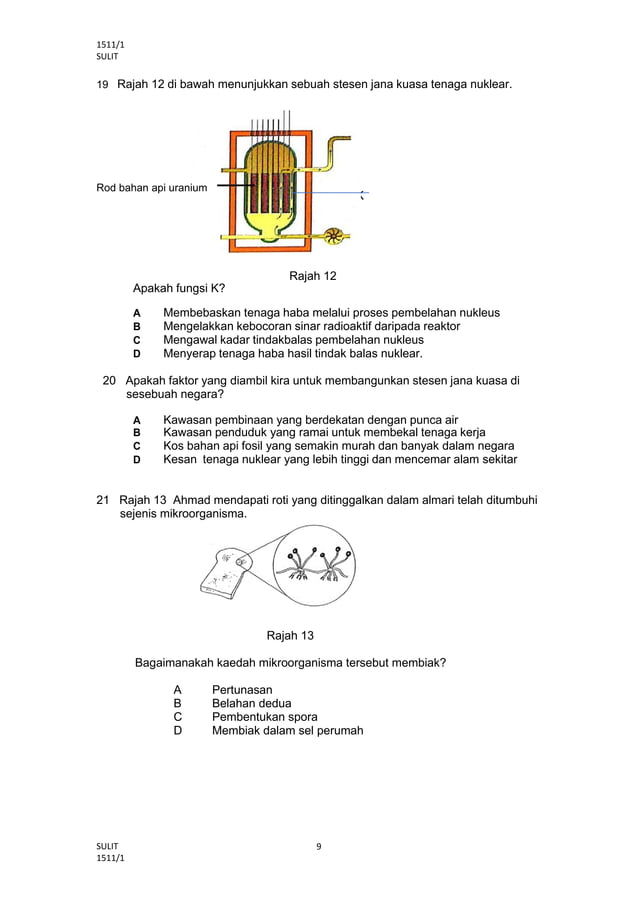 Kertas 1 sains ppt spm 2021 | PDF