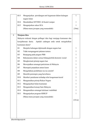 Kertas 3. SPM2016. Cg Sarah | PDF