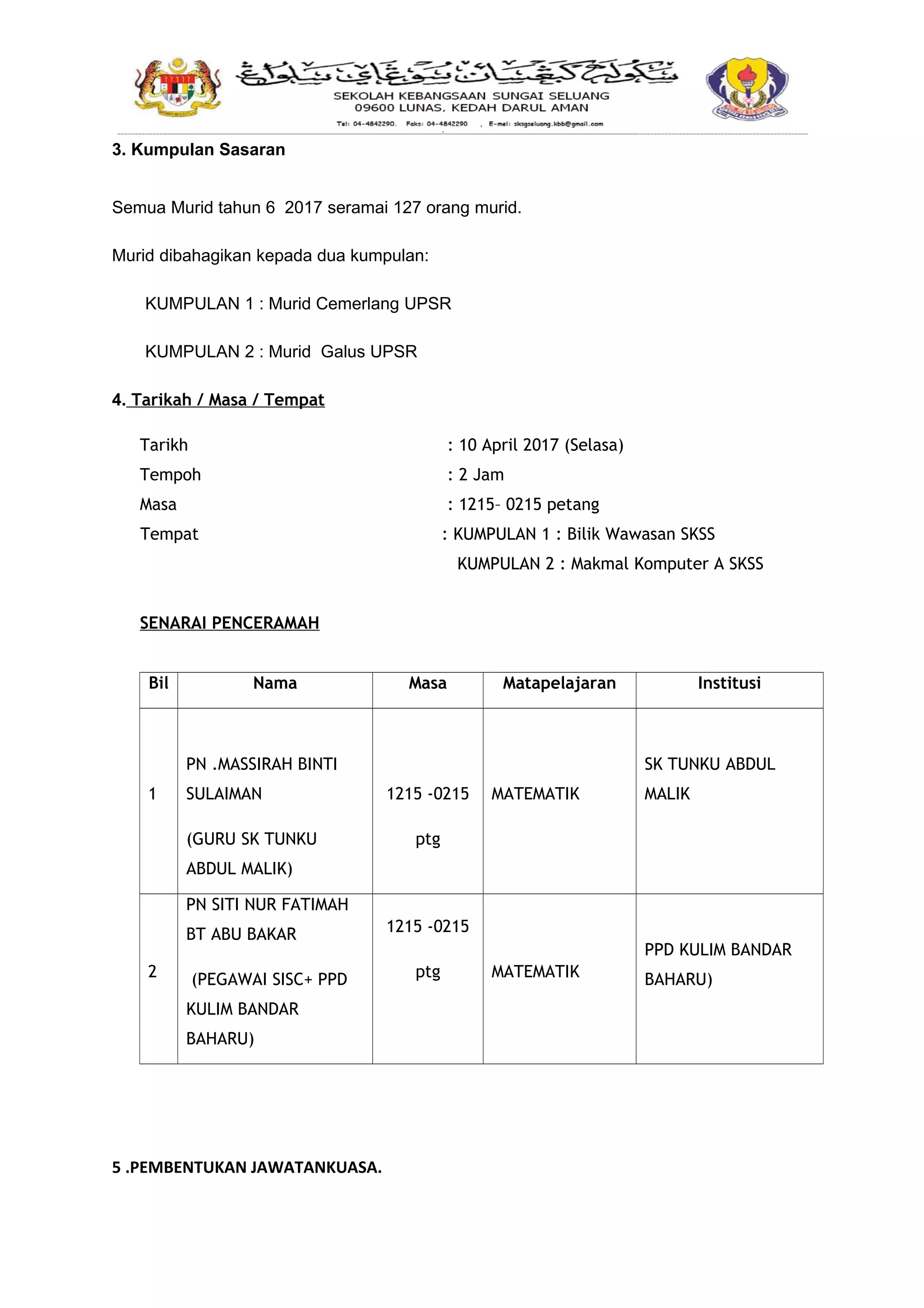 Kertas bengkel teknik menjawaab upsr 2017 | PDF