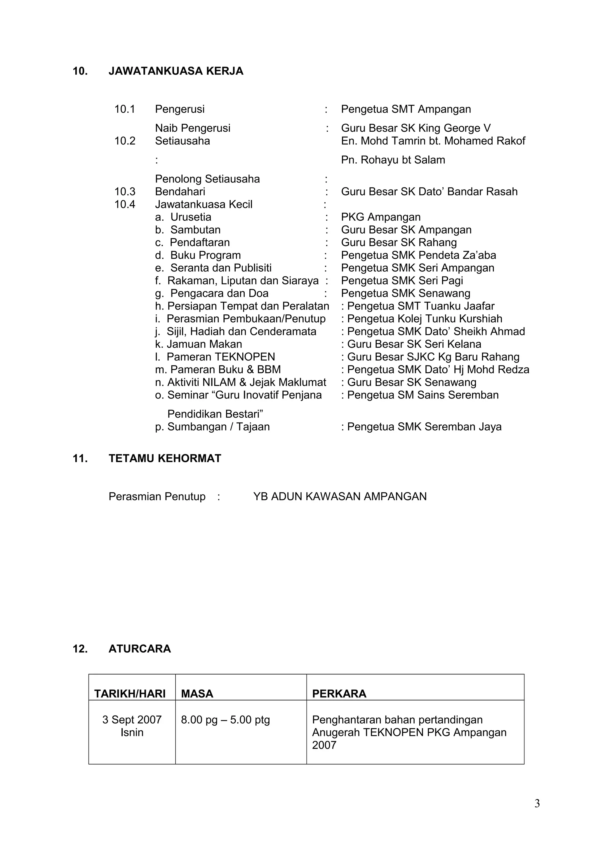 Kertas cadangan hari terbuka pkg ampgn | DOC